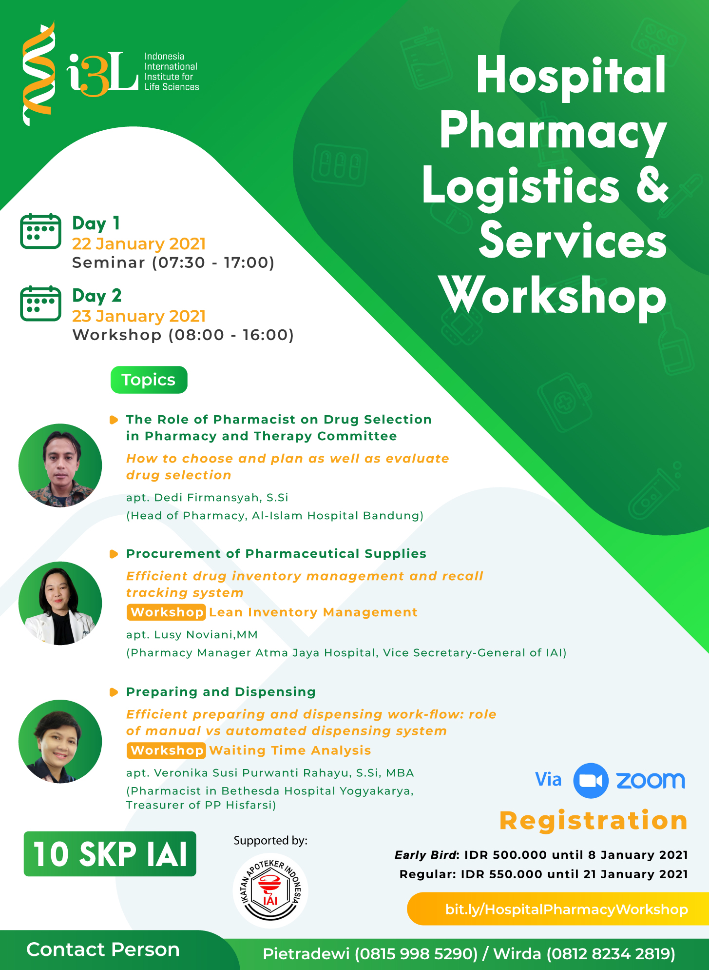 Hospital Pharmacy Logistics & Services Workshop - 22 to 23 January 2021