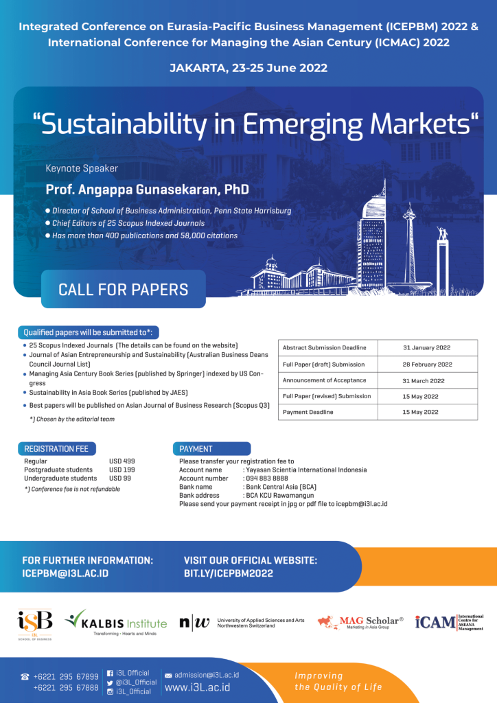 ICEPBM - Integrated Conference on Eurasia-Pacific Business Management